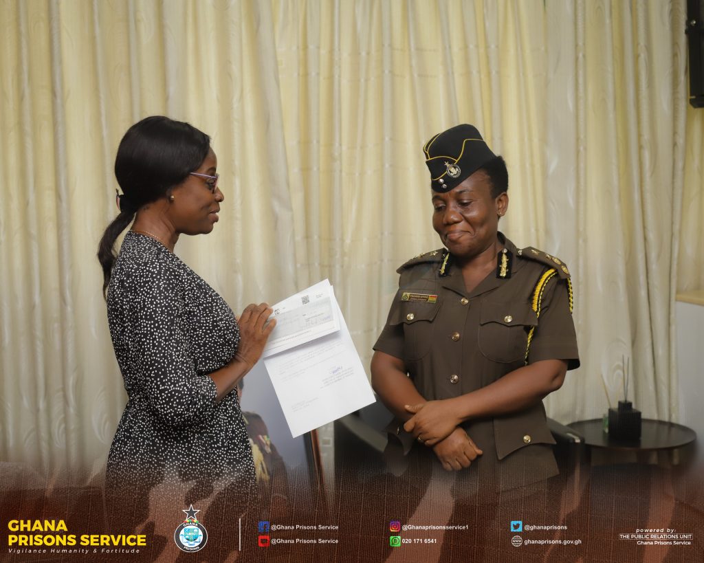 PRISONS SERVICE DONATES TO GHANA HEART FOUNDATION – Ghana Prisons Service