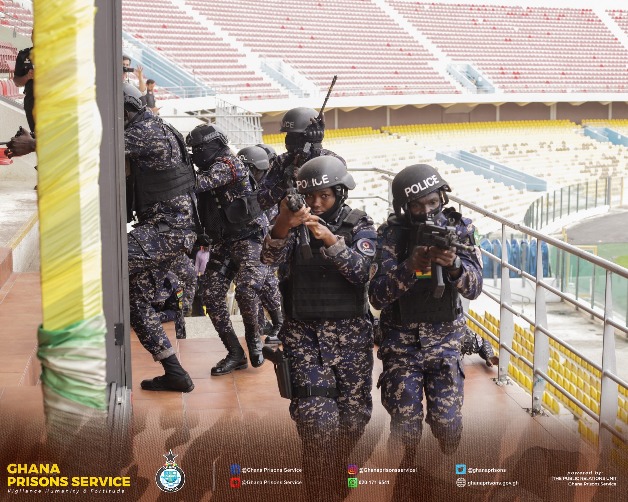 PRISON OFFICERS PARTAKE IN EU CT PUBLIC SPACE EXERCISE – Ghana Prisons ...