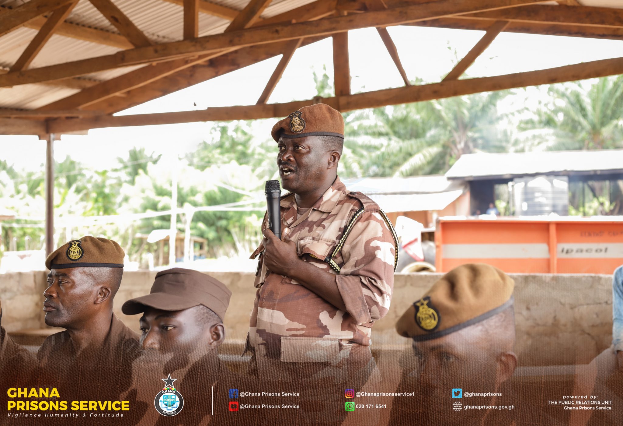 DIRECTOR GENERAL VISITS KENYASI PRISON FARMS – Ghana Prisons Service