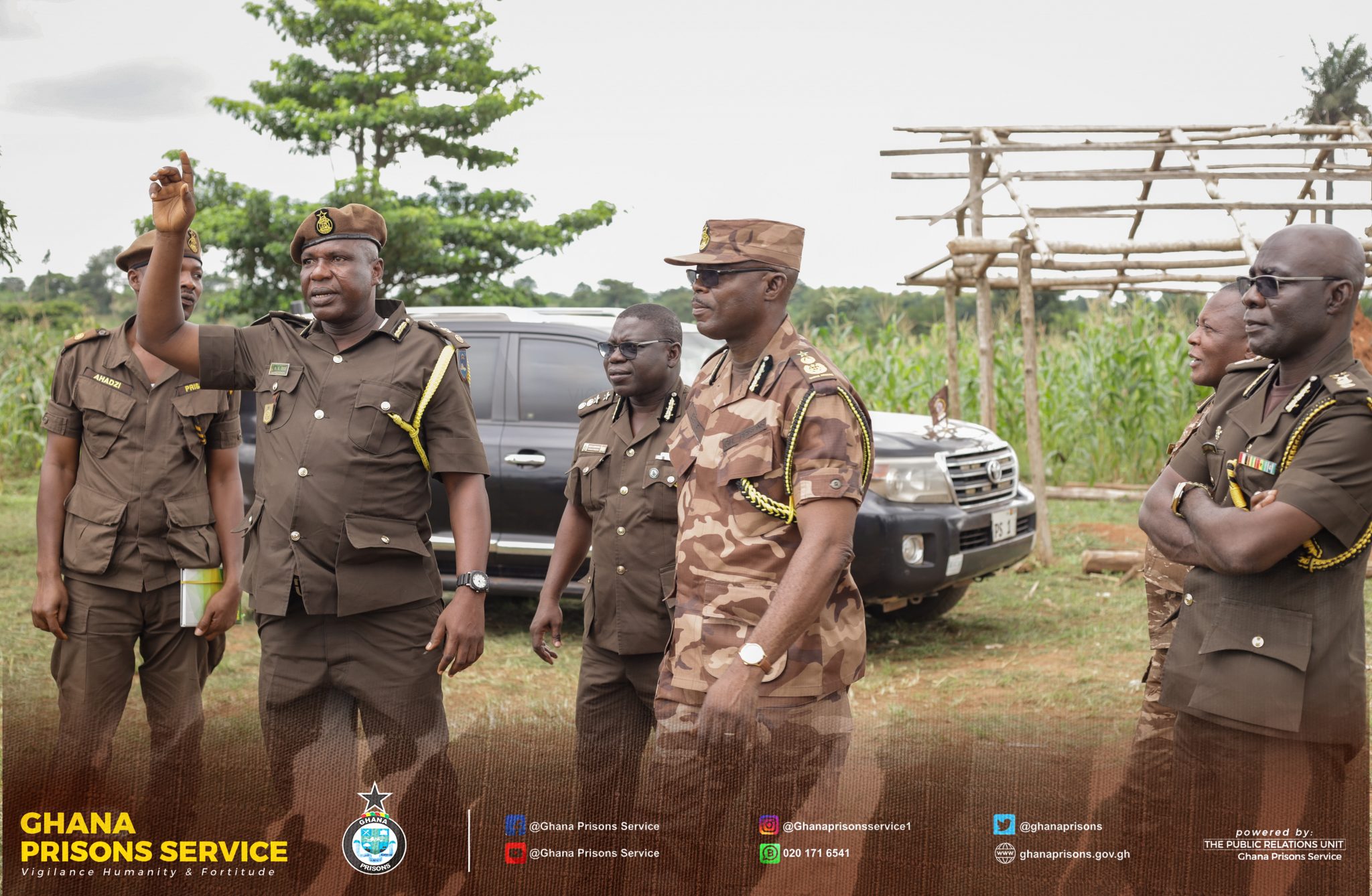 DIRECTOR GENERAL VISITS KENYASI PRISON FARMS – Ghana Prisons Service