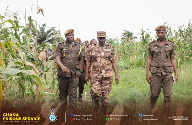 DIRECTOR GENERAL VISITS KENYASI PRISON FARMS – Ghana Prisons Service