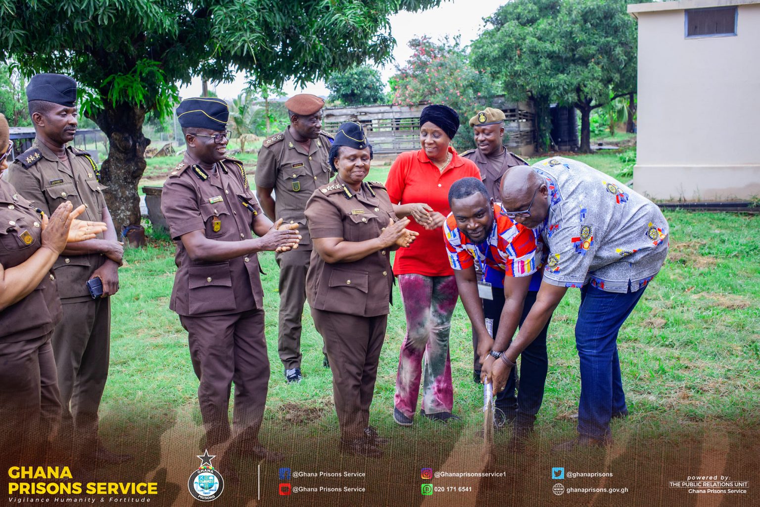 SOD CUTTING CEREMONY FOR THE JAMES CAMP PRISON INFIRMARY PROJECT ...