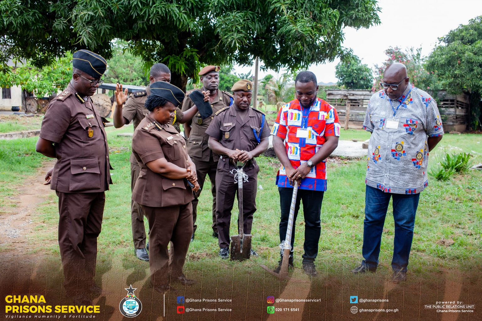SOD CUTTING CEREMONY FOR THE JAMES CAMP PRISON INFIRMARY PROJECT ...