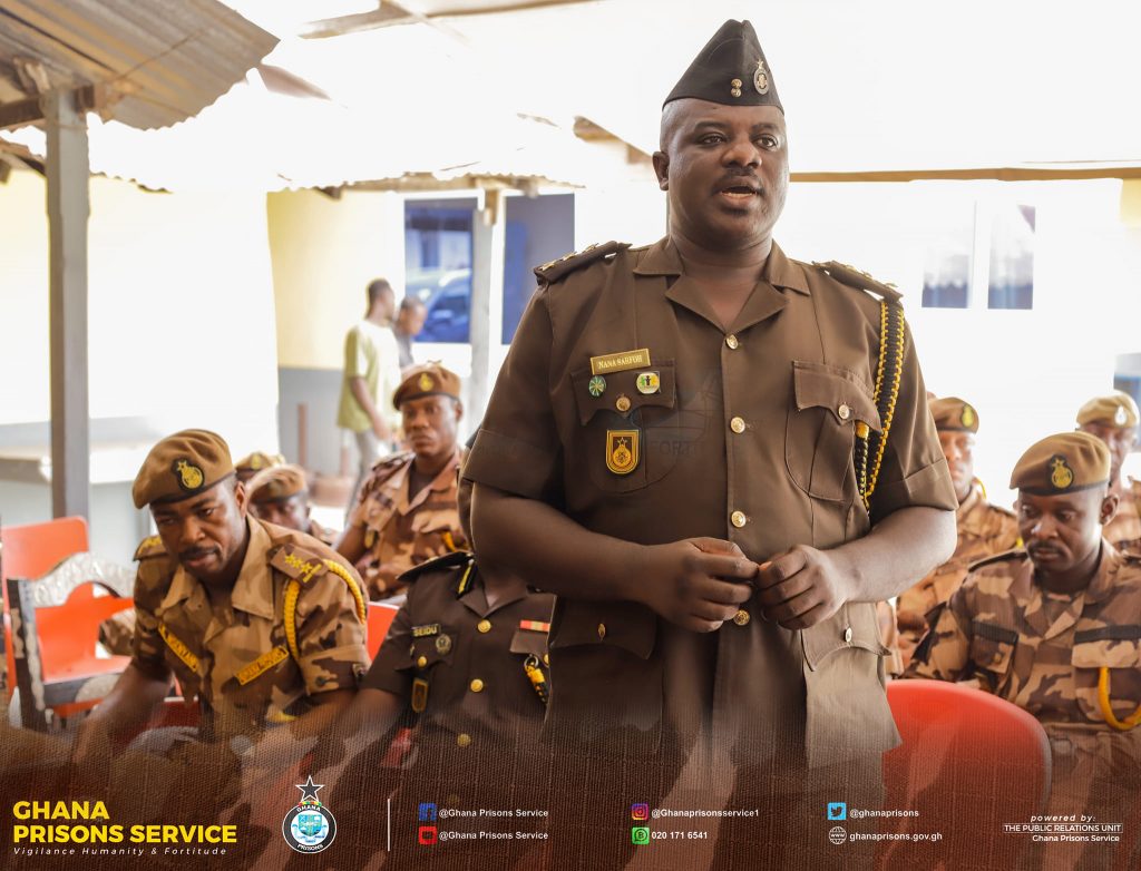 The Eastern Regional Commander and Officer in charge of the Nsawam ...